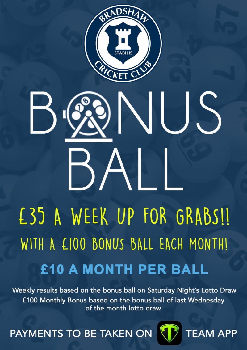Get involved in the Bradshaw Bonus Ball!! – Bradshaw Cricket Club